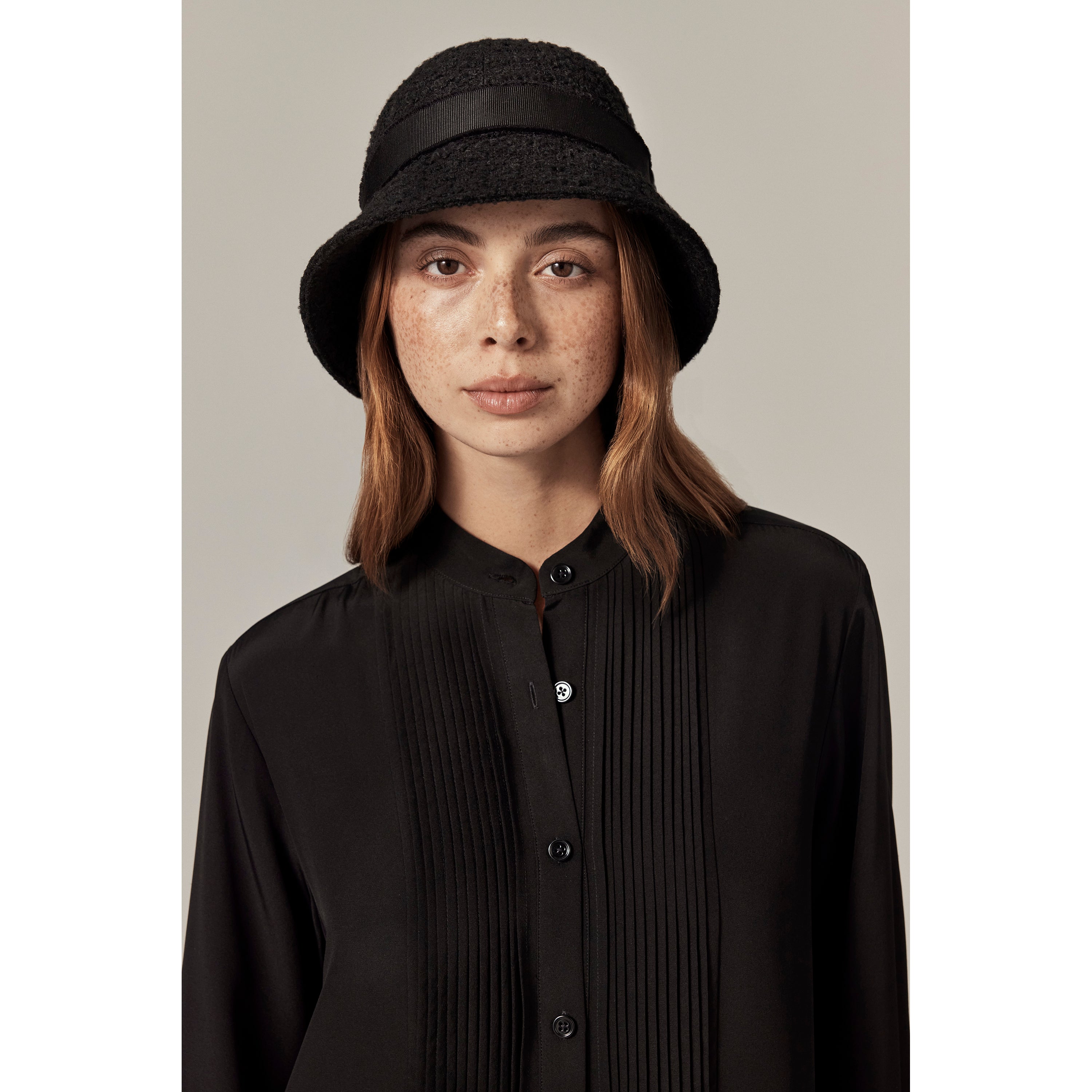 Buy Mimi Wool Blend Cloche - Black - Helen Kaminski AU