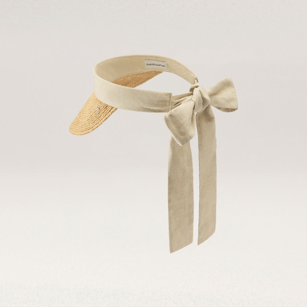 Buy Parker Raffia Peak Visor - Natural - Helen Kaminski AU