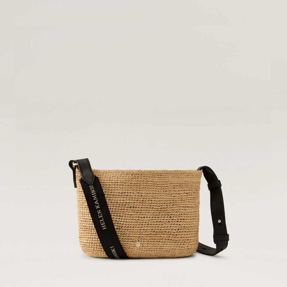Nalin Raffia Crochet Crossbody Bag - Natural | Helen Kaminski AU