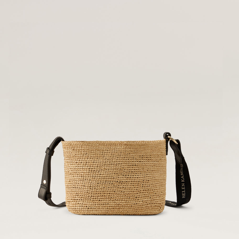 Nalin Raffia Crochet Crossbody Bag - Natural | Helen Kaminski AU