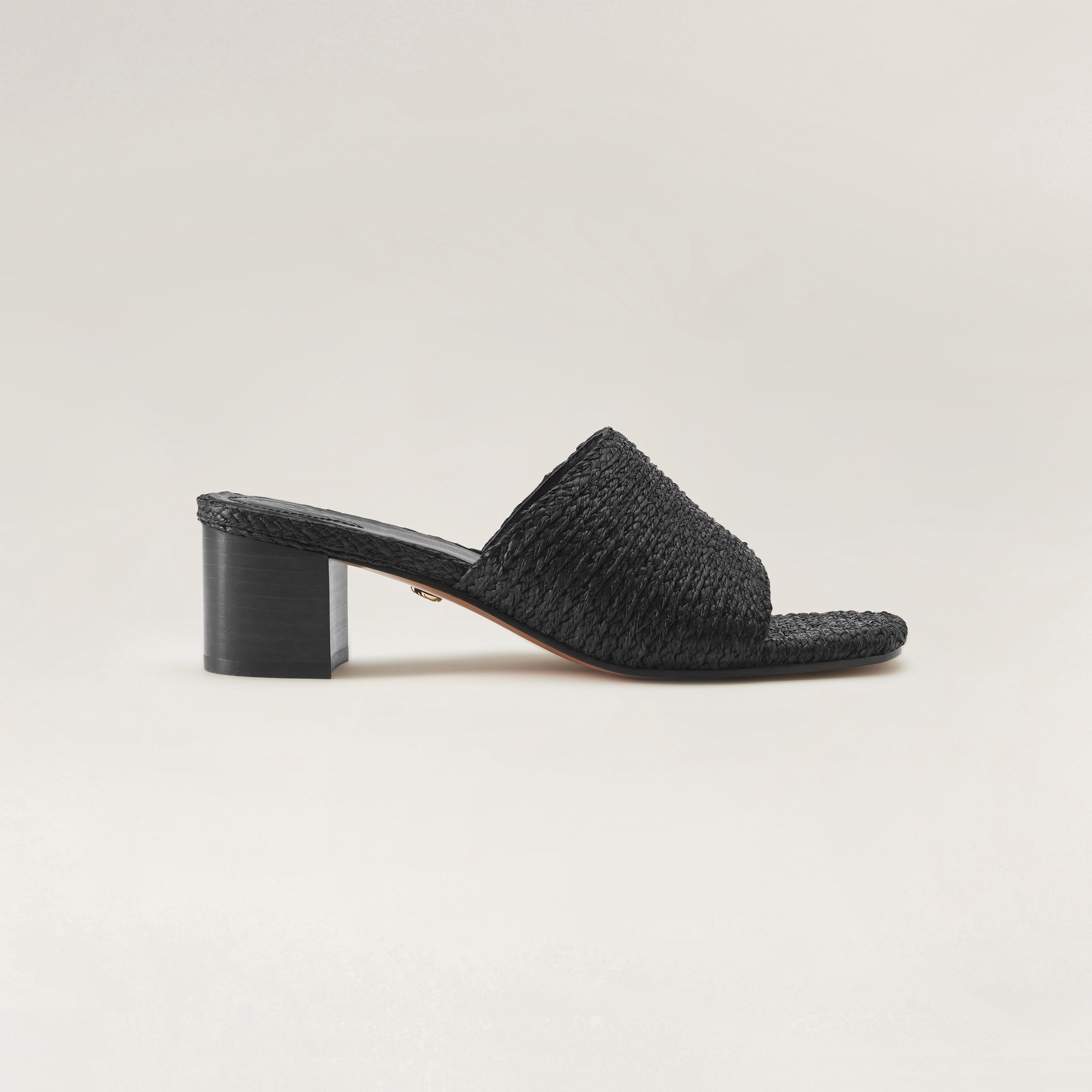 Tira Slide-on Heeled Mules in Charcoal - Helen Kaminski AU – Women's Shoes